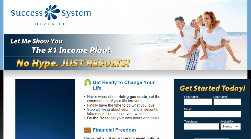 Success System Revealed Review. Is it a Scam?